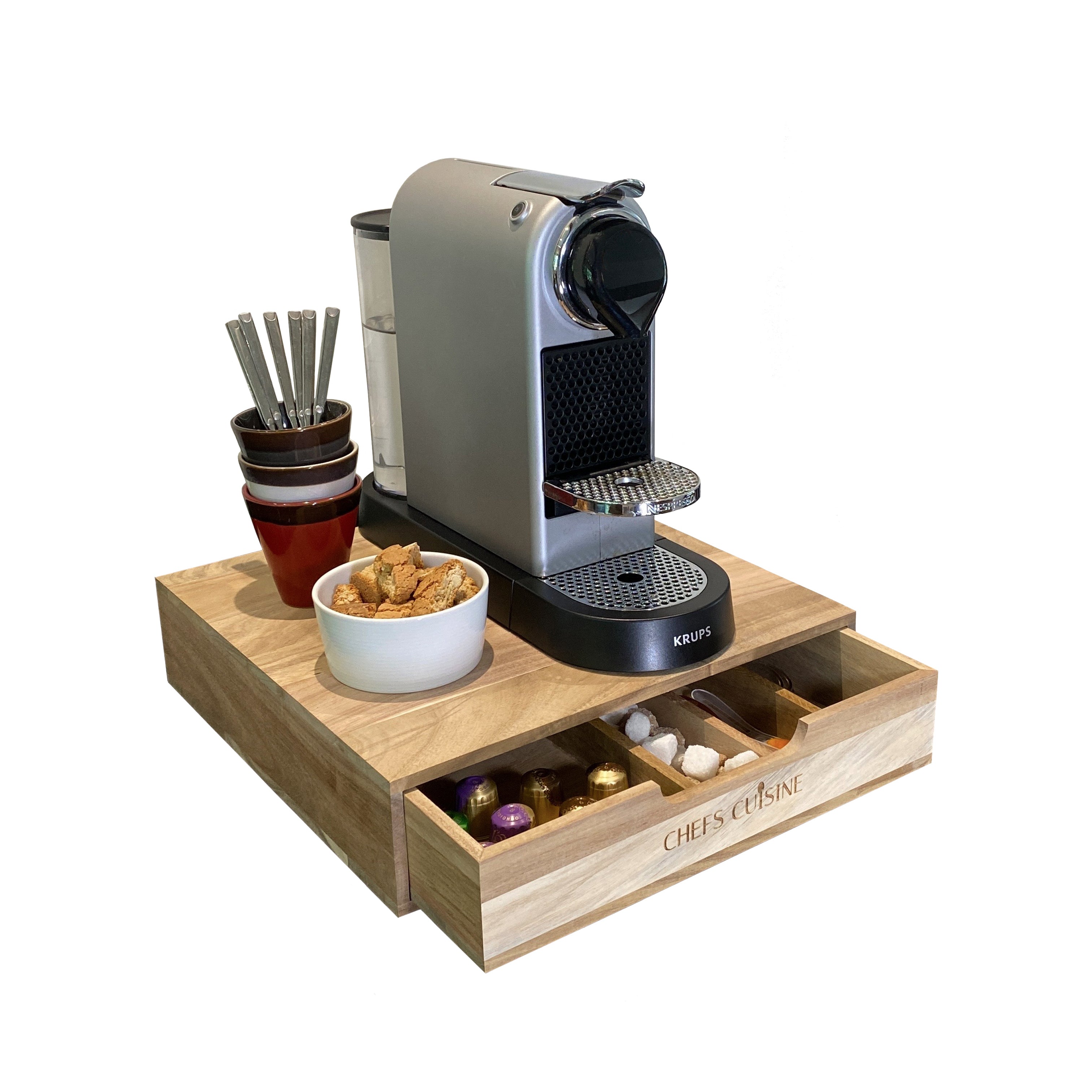 Nespresso / Dolce Gusto Capsulehouder met lade – Chefs Cuisine